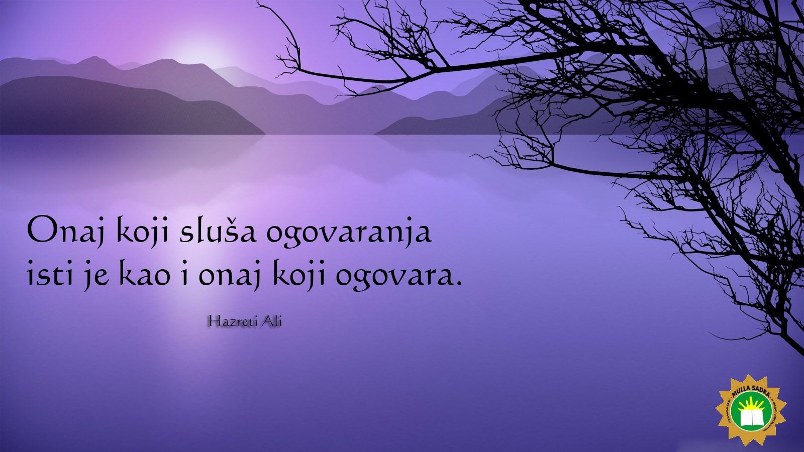 Jezik i njegovi grijesi, ogovaranje i laganje - Fondacija Mulla Sadra